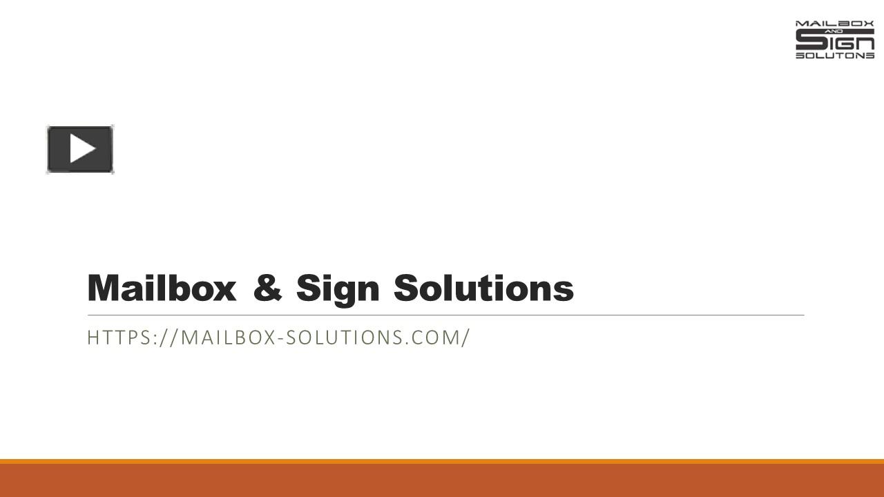 PPT – Best Street Sign Parts To Buy & What To Look For While Buying ...