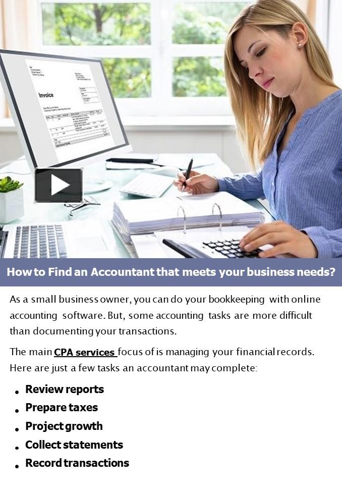 How to Find an Accountant that meets your business needs? presentation ...