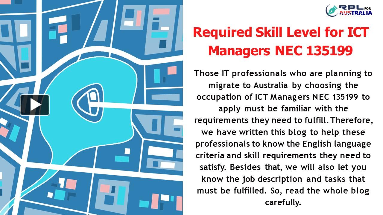 Required Skill Level for ICT Managers NEC 135199 presentation | free to ...