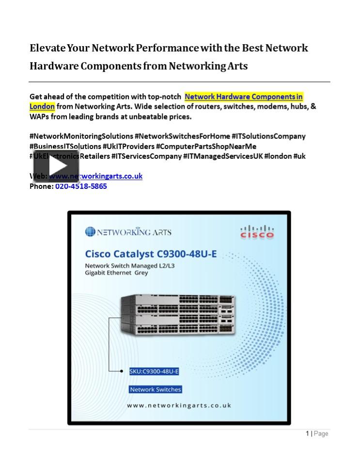 PPT – Elevate Your Network Performance with the Best Network Hardware ...