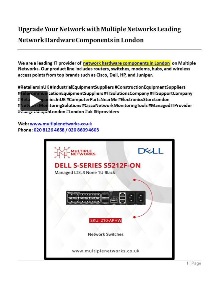 PPT – Upgrade Your Network with Multiple Networks Leading Network ...