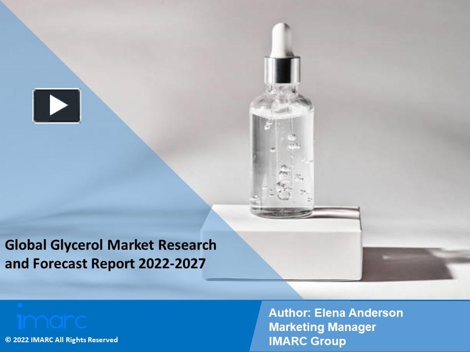 PPT – Glycerol Market by Product Type, Distribution Channel, End User ...