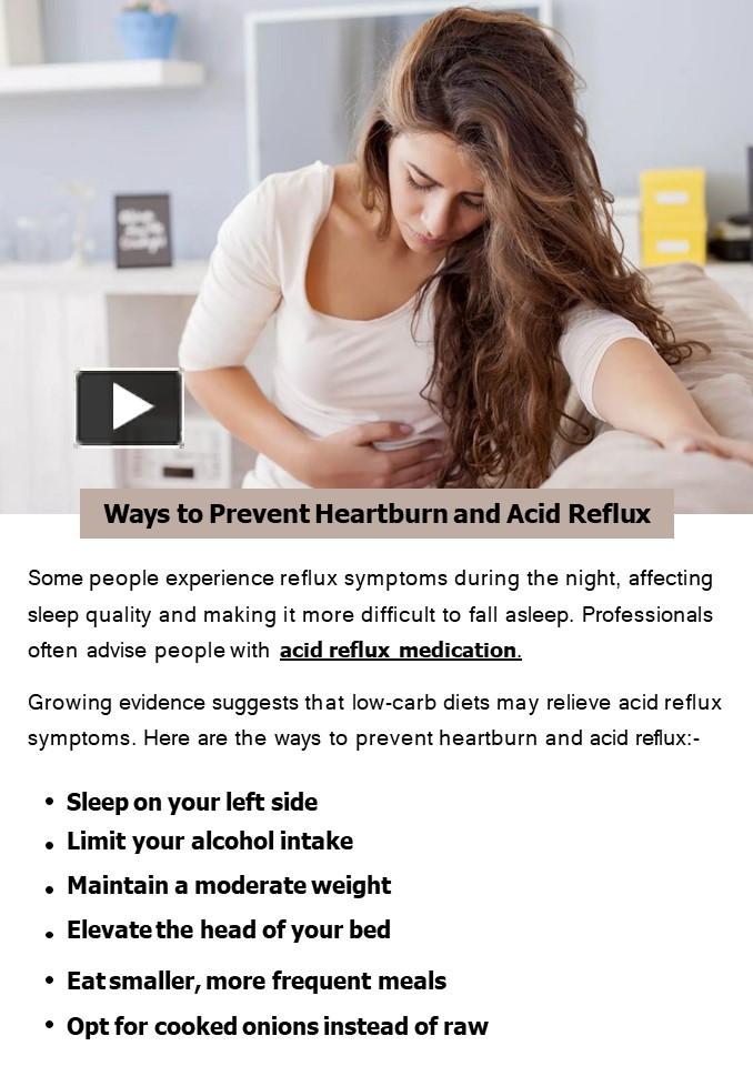 PPT – Ways to Prevent Heartburn and Acid Reflux PowerPoint presentation ...