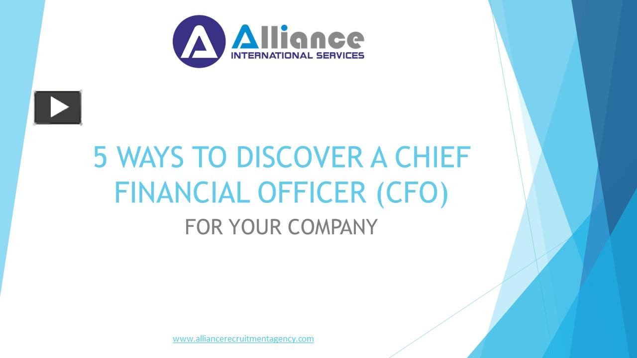 5 WAYS TO DISCOVER A CHIEF FINANCIAL OFFICER (CFO) FOR YOUR COMPANY ...
