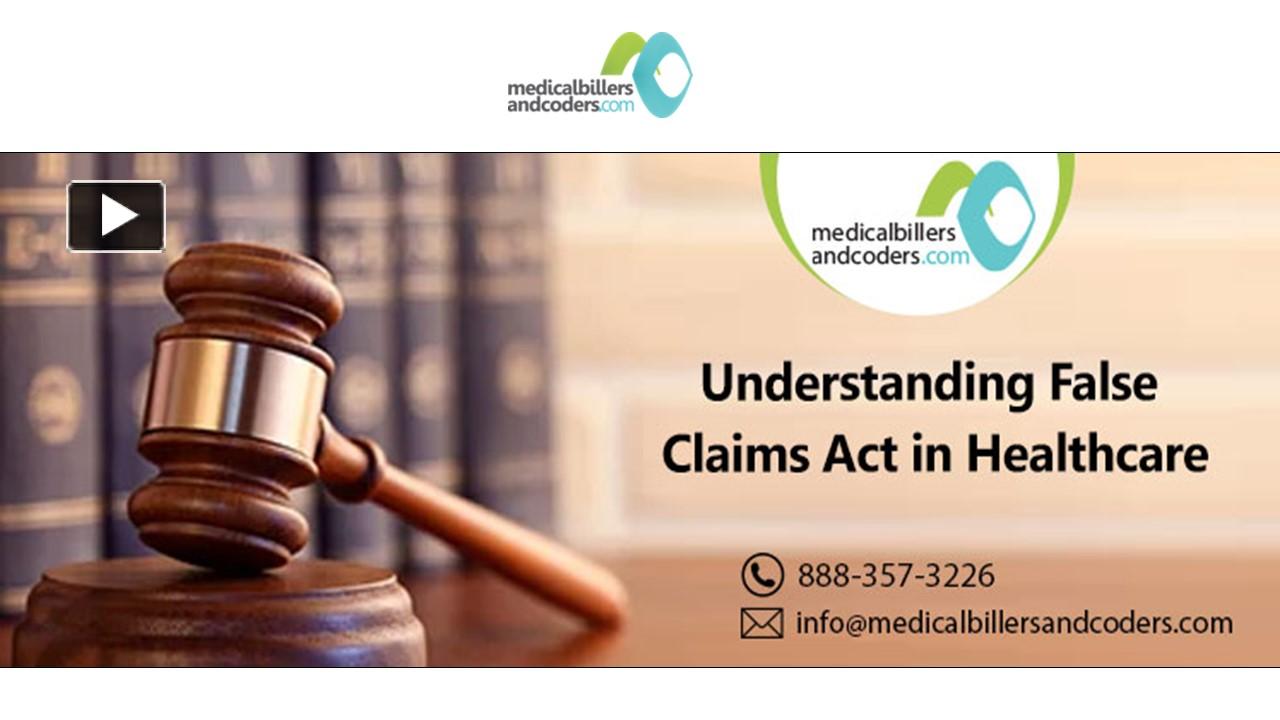 Understanding False Claims Act in Healthcare presentation | free to ...