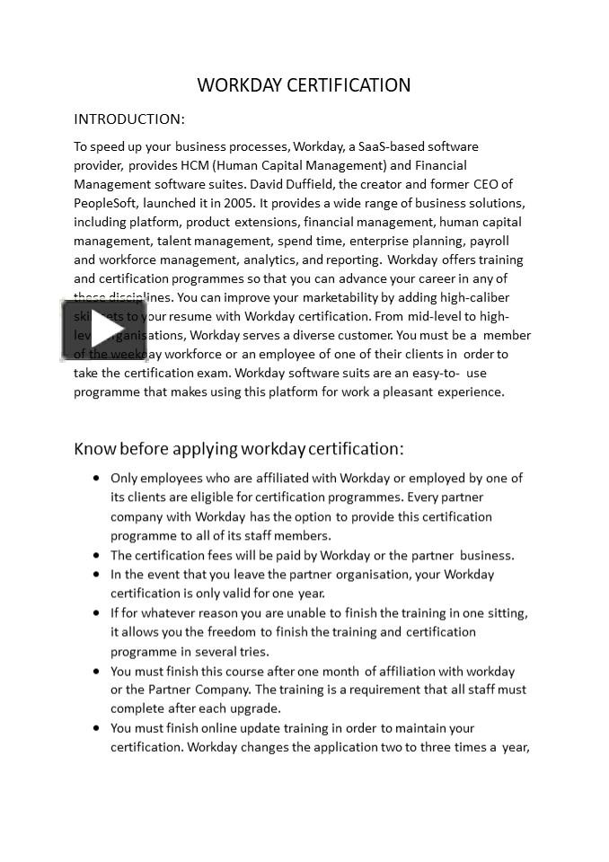 PPT – Workday certification PowerPoint presentation | free to download ...