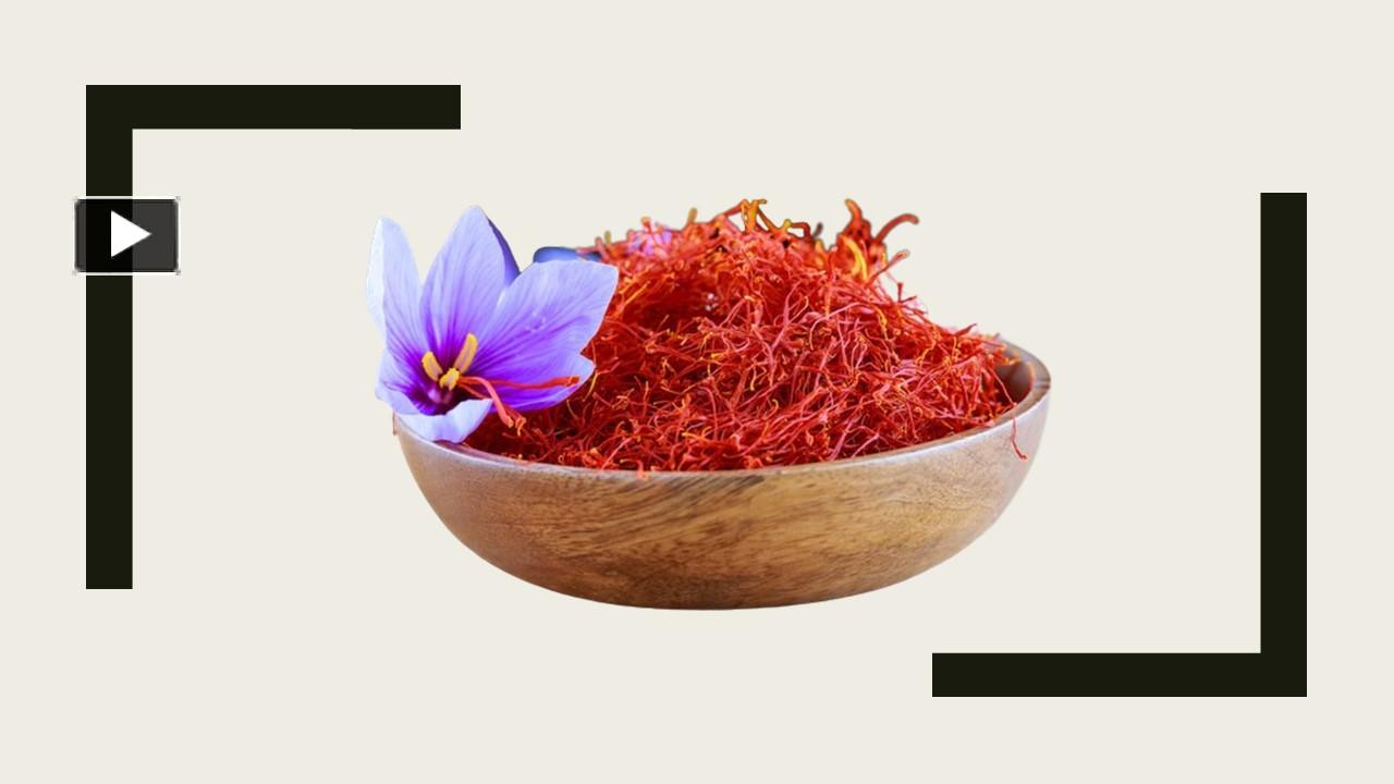 Saffron & its benefits presentation | free to download