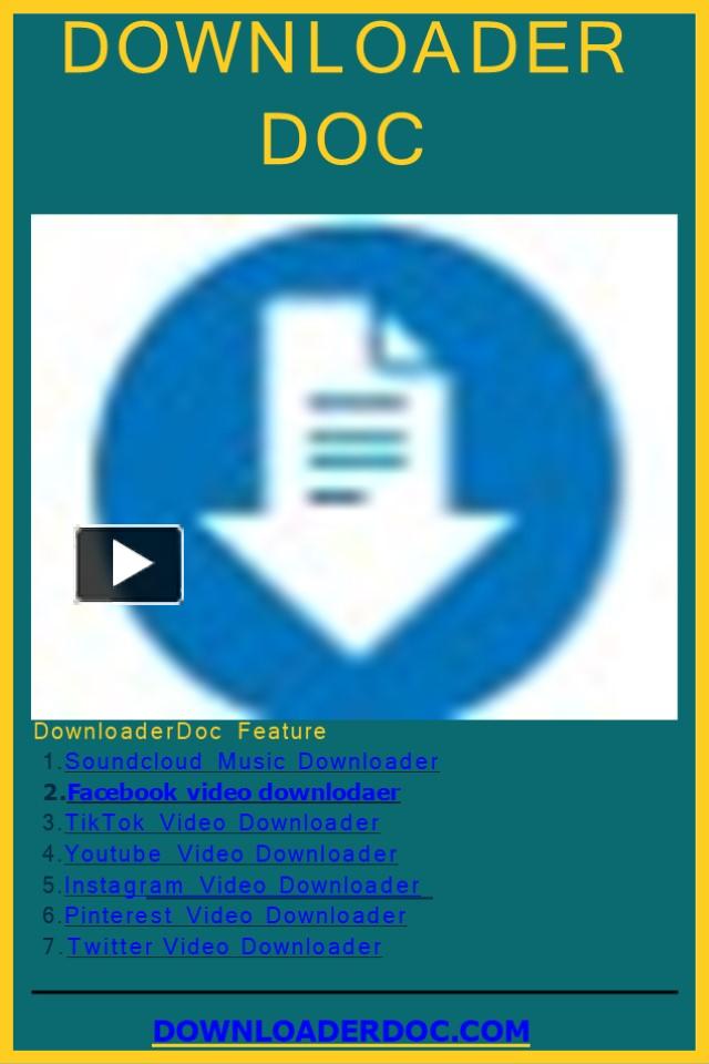 PPT – DownloaderDoc - Free Online Audio & Video Downloader PowerPoint ...