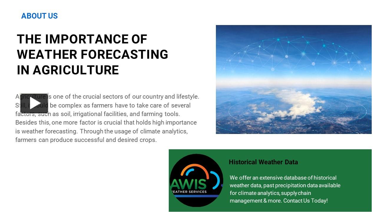 PPT – The Impact of Weather Data on Different Industrial Sectors ...