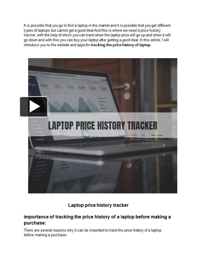 PPT – Laptop Price History at Your Fingertips: How to Track It ...