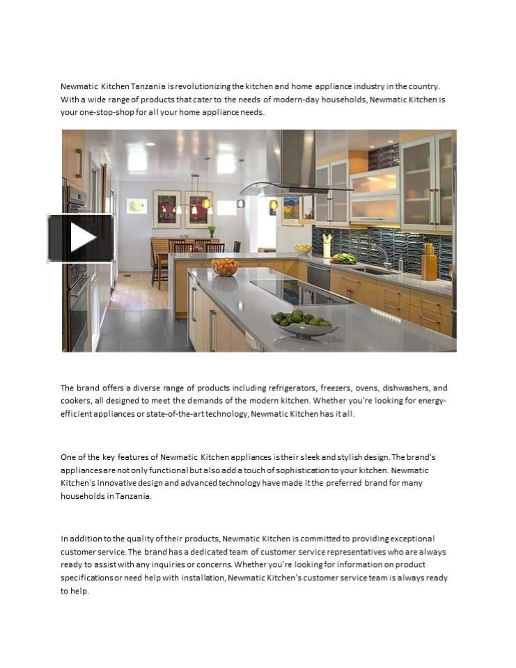 Newmatic Kitchen Tanzania presentation | free to download