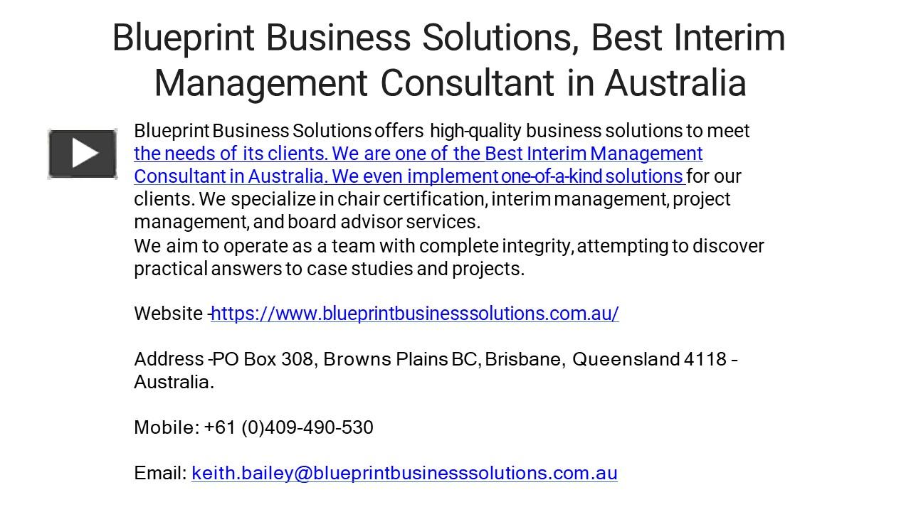 PPT – Blueprint Business Solutions, Best Project Management In ...