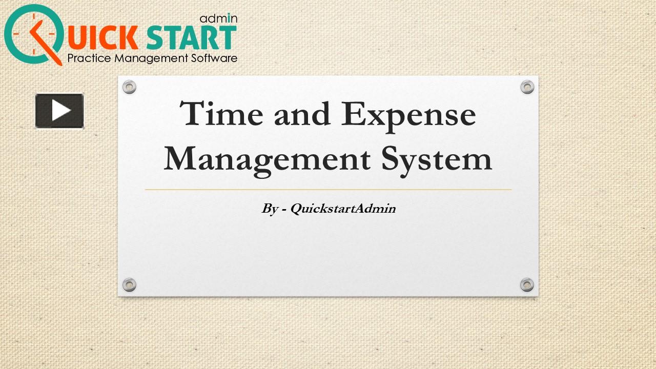 PPT – Cloud-Based Time and Expense Management System – QSA PowerPoint ...