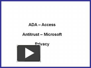PPT – ADA PowerPoint presentation | free to view - id: 965b-Yjg2O
