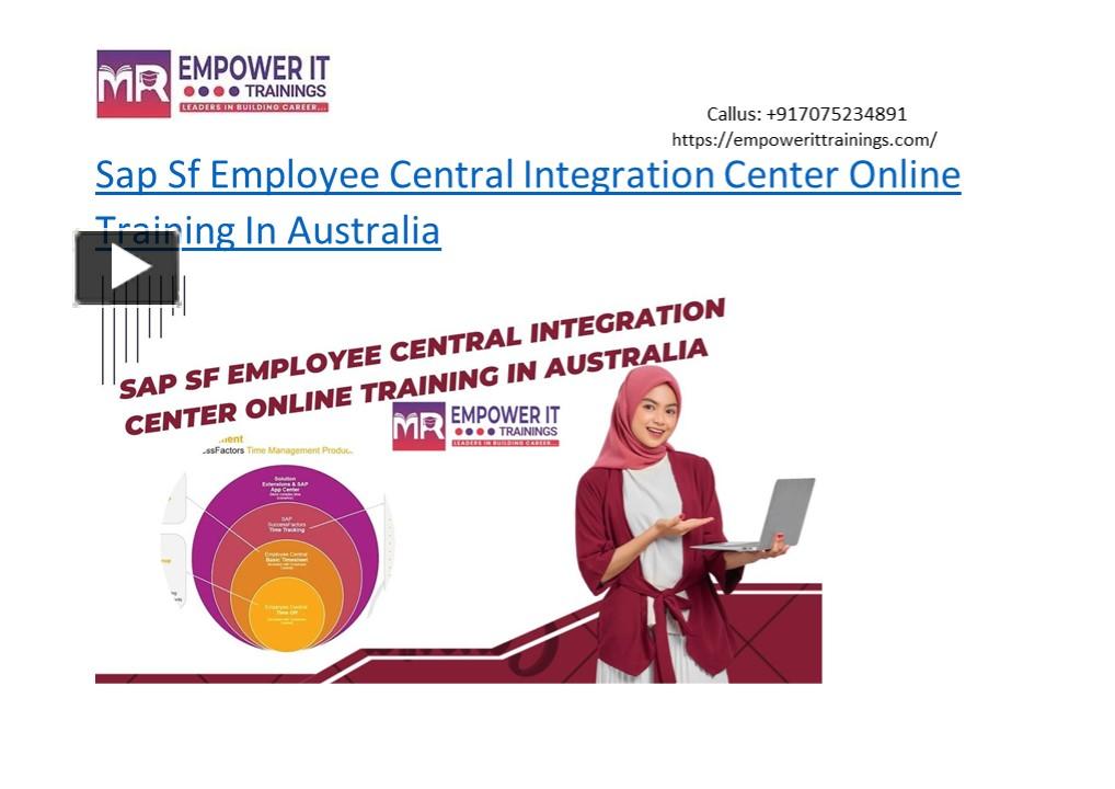 PPT – Sap Sf Employee Central Integration Center Online Training In ...