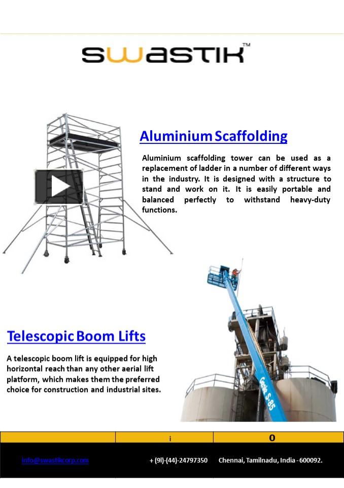 PPT – Aluminium scaffolding manufacturers in Chennai PowerPoint ...
