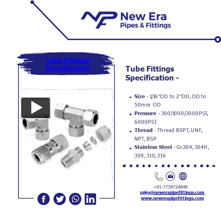 PPT – Tube Fittings | Buttweld End Cap | Valves - New Era Pipes and ...