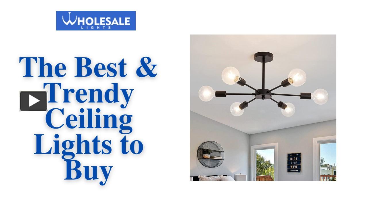 The Best & Trendy Ceiling Lights to Buy presentation | free to download