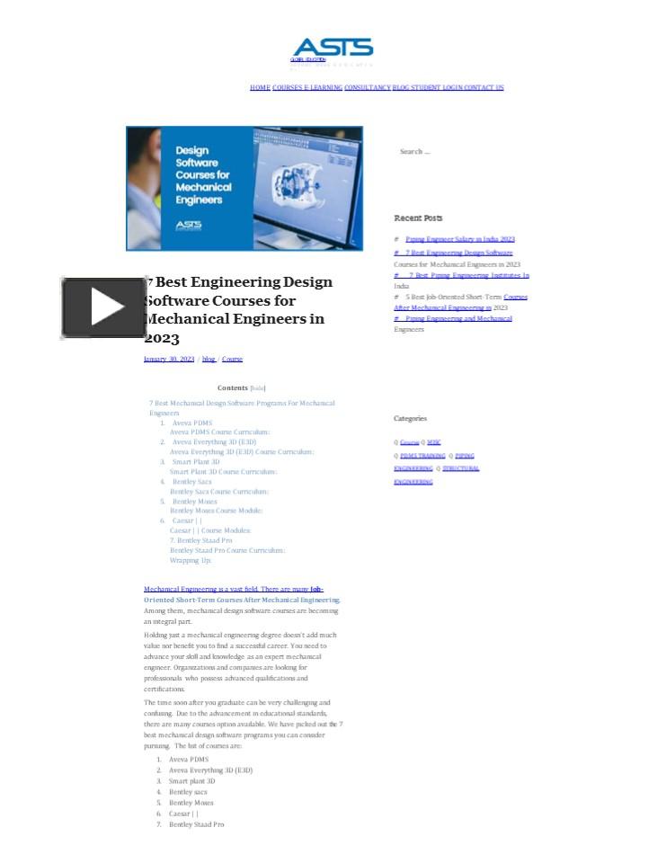 7 Best Engineering Design Software Courses for Mechanical Engineers ...