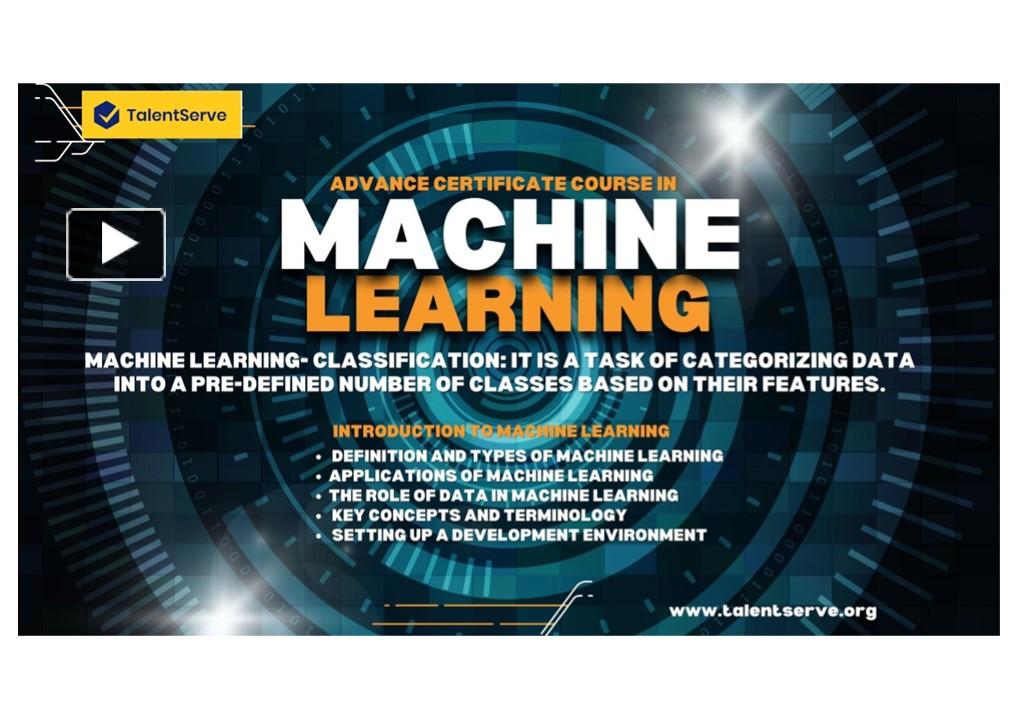 PPT – Advanced Certificate Course In Machine Learning with Placement ...