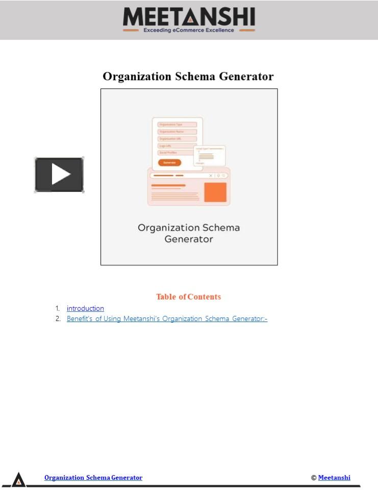 PPT – Organization Schema Generator PowerPoint presentation | free to ...