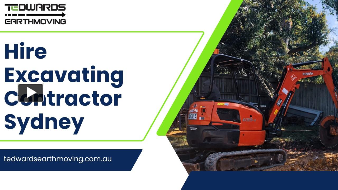 Hire Excavating Contractor Sydney (1) presentation | free to download