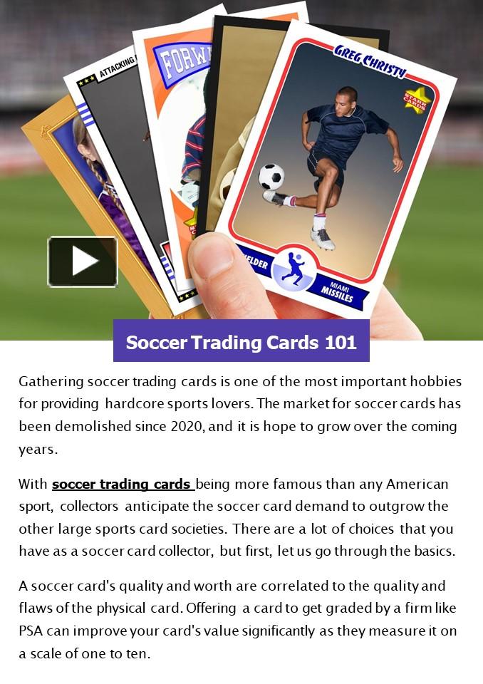 PPT – Soccer Trading Cards 101 PowerPoint presentation | free to ...