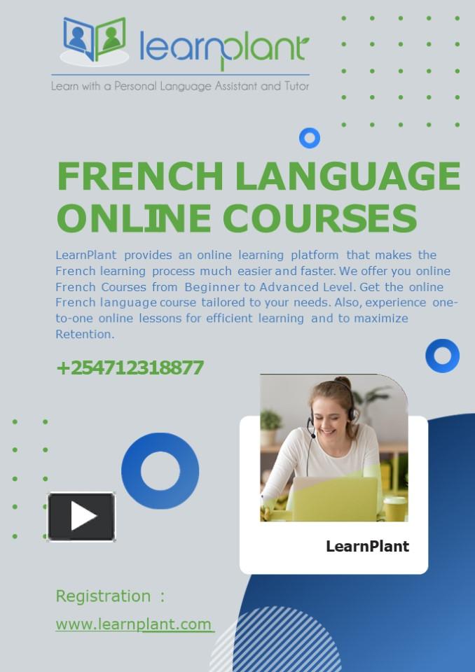 PPT – Best French Language Online Courses at LearnPlant PowerPoint ...