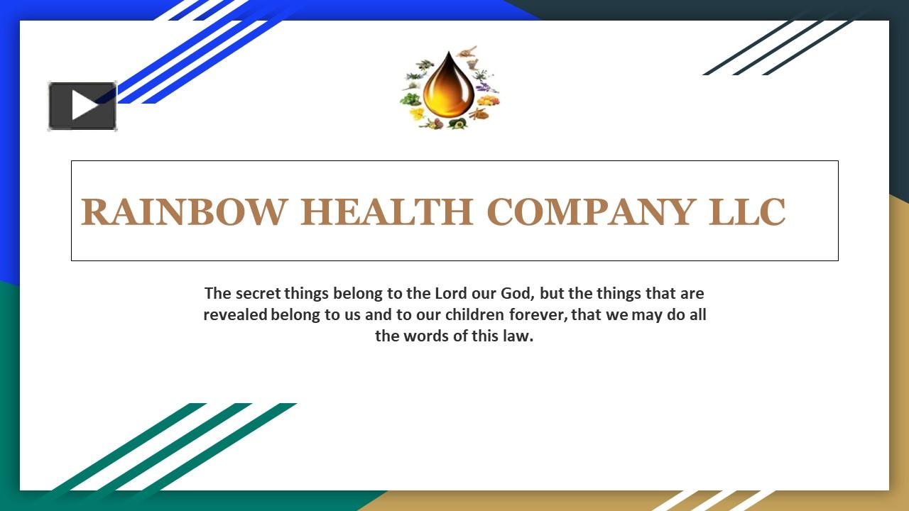 Rainbow Health Company LLC presentation | free to download