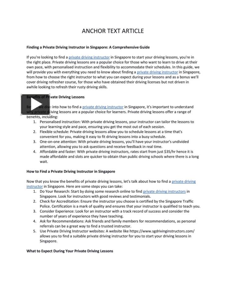 PPT – Private driving instructor PowerPoint presentation | free to ...