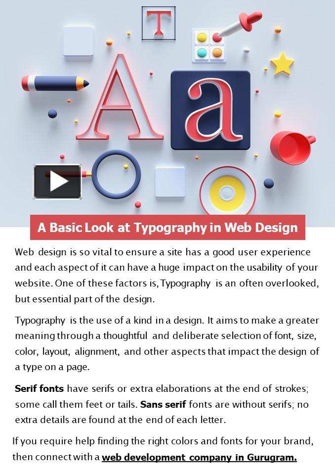 PPT – A Basic Look at Typography in Web Design PowerPoint presentation ...