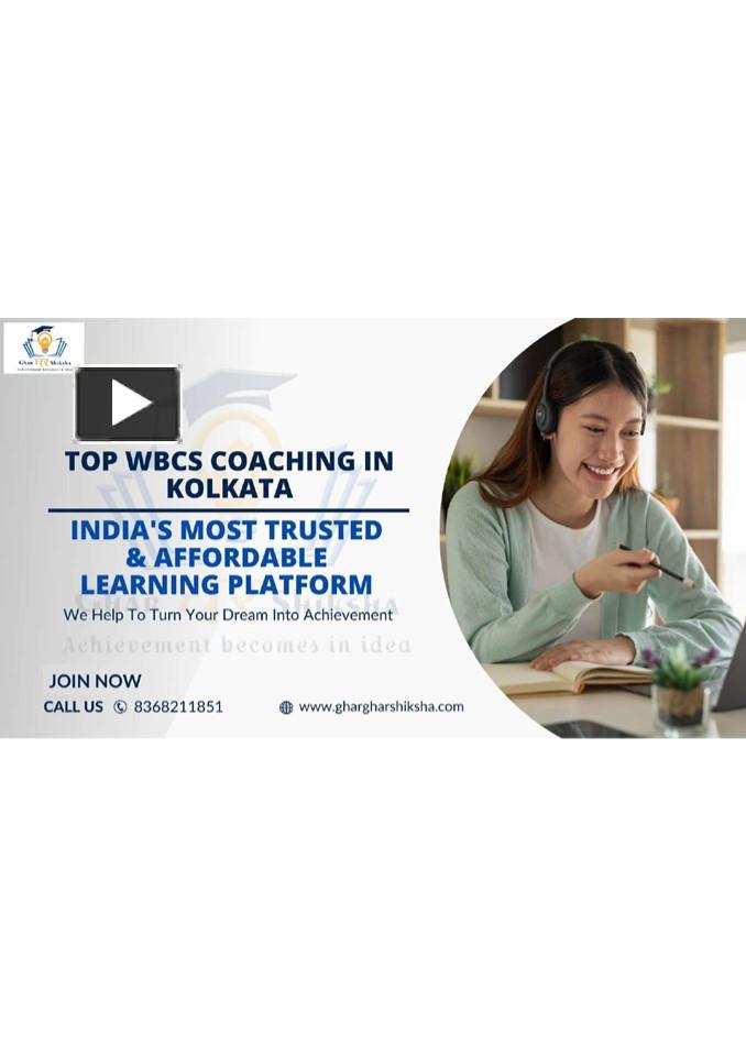 PPT – Top WBCS Coaching Institute In Kolkata PowerPoint presentation ...
