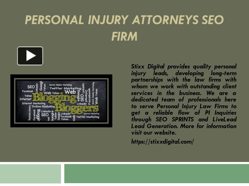 PPT – Personal Injury Attorneys SEO Firm PowerPoint presentation | free ...