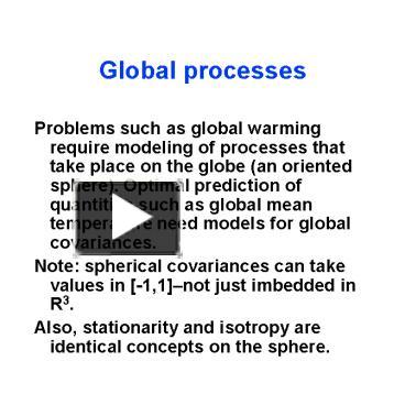 Global processes presentation | free to download