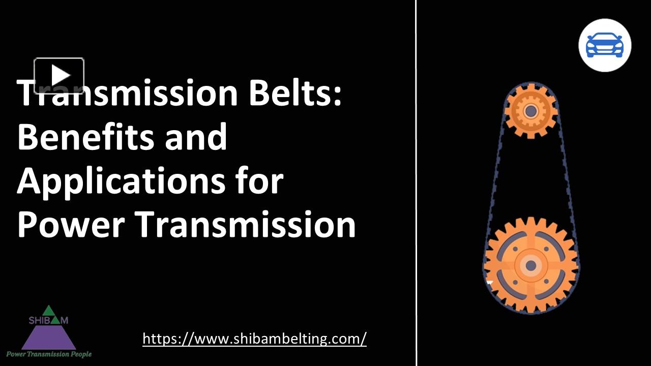 Transmission Belts: Benefits and Applications for Power Transmission ...