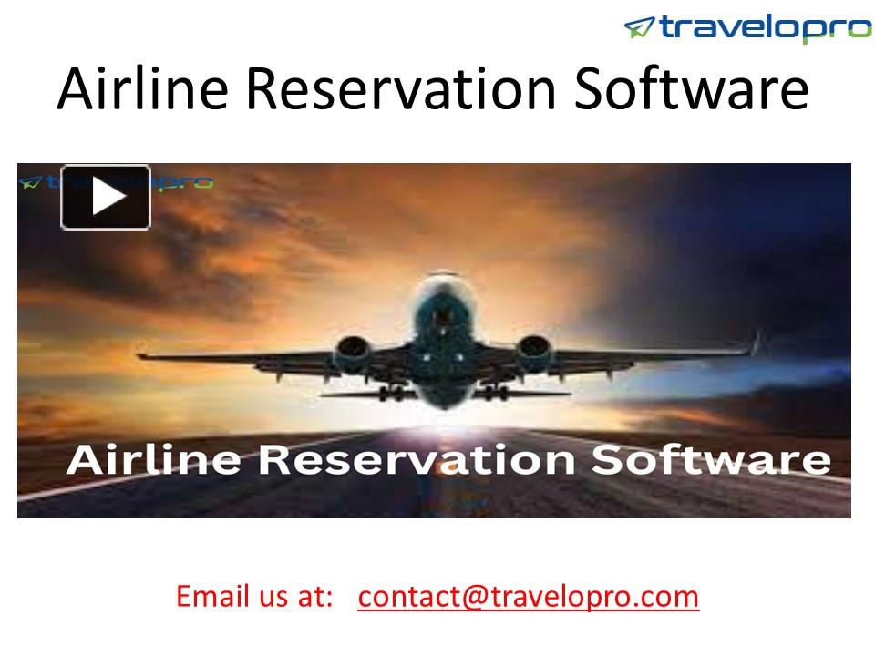 PPT – Airline Reservation Software PowerPoint presentation | free to ...