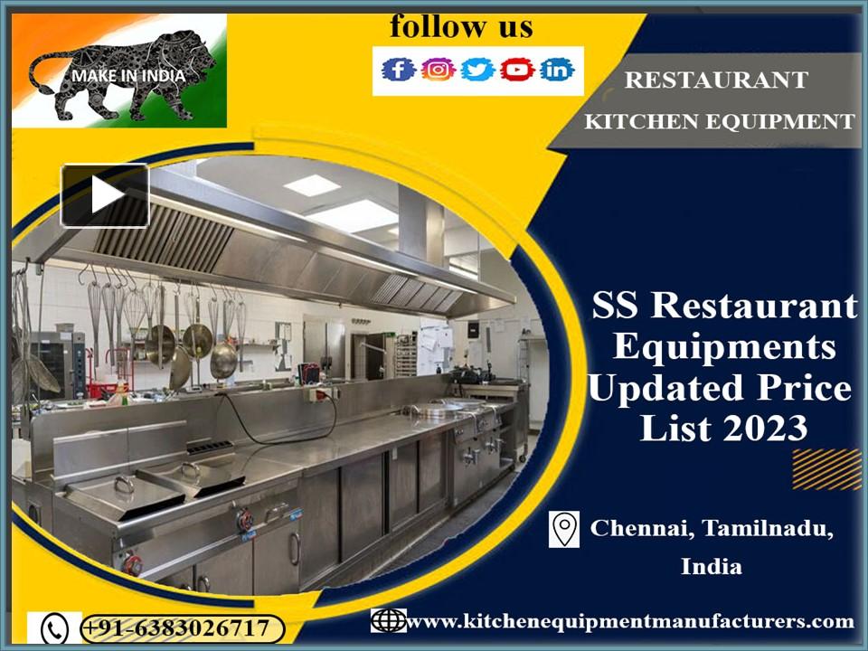 PPT – Restaurant Kitchen Equipment Chennai,Tamil Nadu,India PowerPoint ...