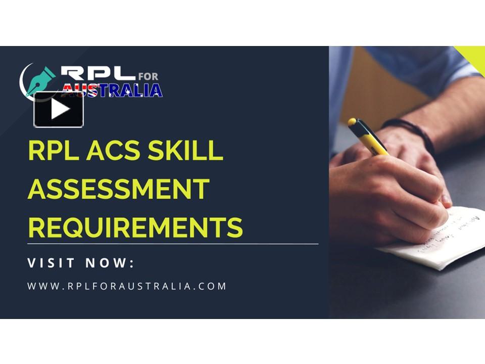 PPT – RPL ACS Skill Assessment Requirements PowerPoint presentation ...