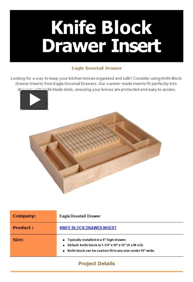 PPT – Get Organized and Protect Your Knives with Knife Block Drawer ...