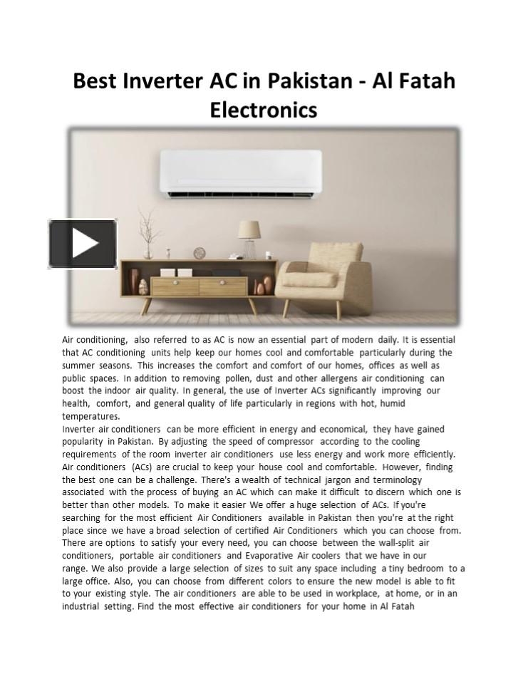 PPT – Best Inverter AC in Pakistan - Al Fatah Electronics PowerPoint ...