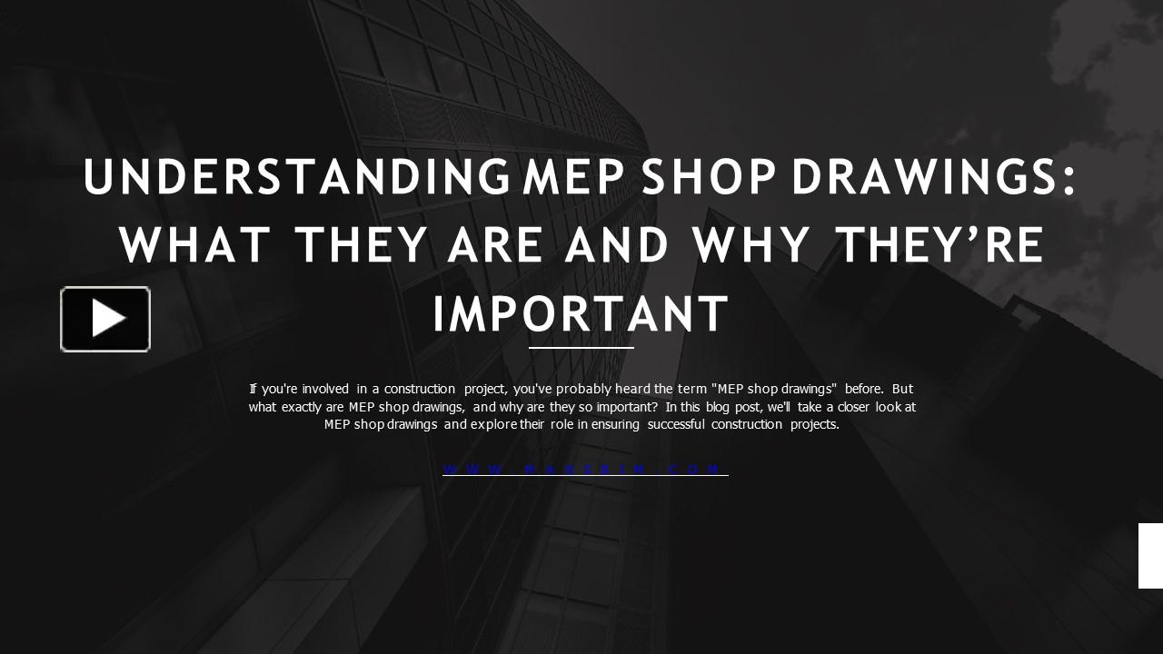 Understanding MEP Shop Drawings: What They Are and Why they’re ...