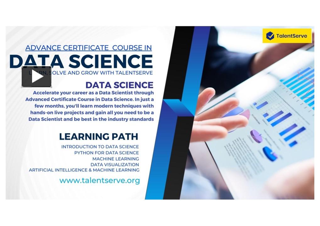 PPT – Advanced Certificate Course In Data Science | Learn, Solve, And ...