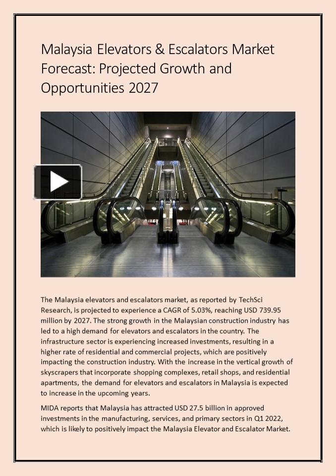 PPT – Malaysia Elevators & Escalators Market: Future Growth and ...