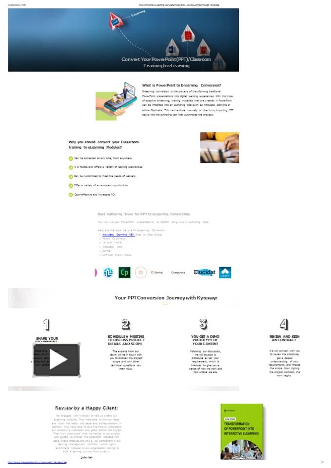 PPT – PPT to eLearning conversion PowerPoint presentation | free to ...