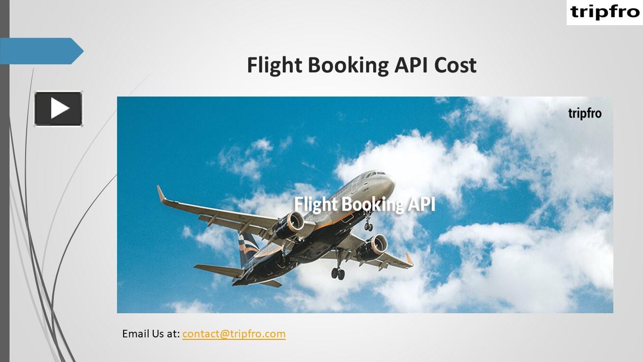 Flight Booking API Cost presentation | free to download