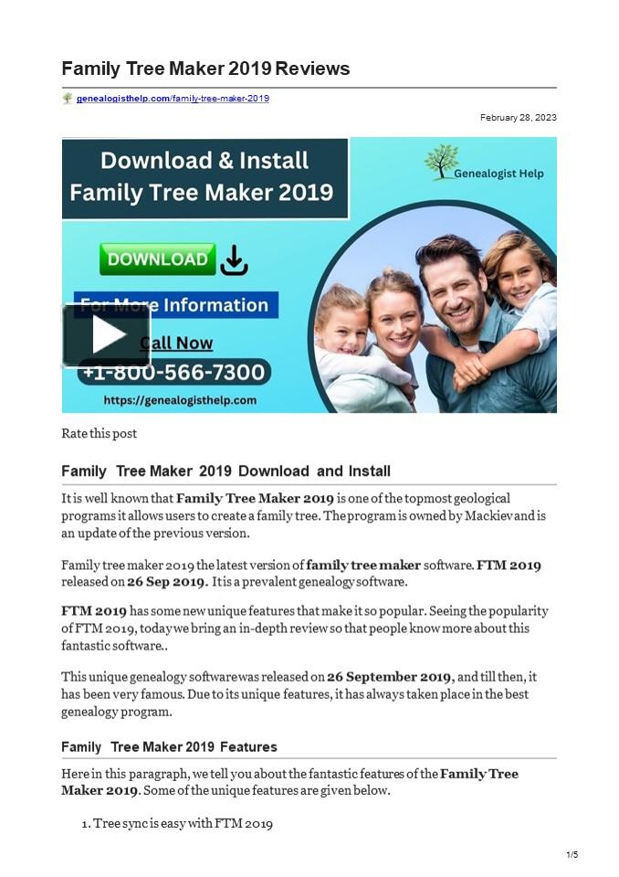 PPT – Family Tree Maker 2019 PowerPoint presentation | free to download ...