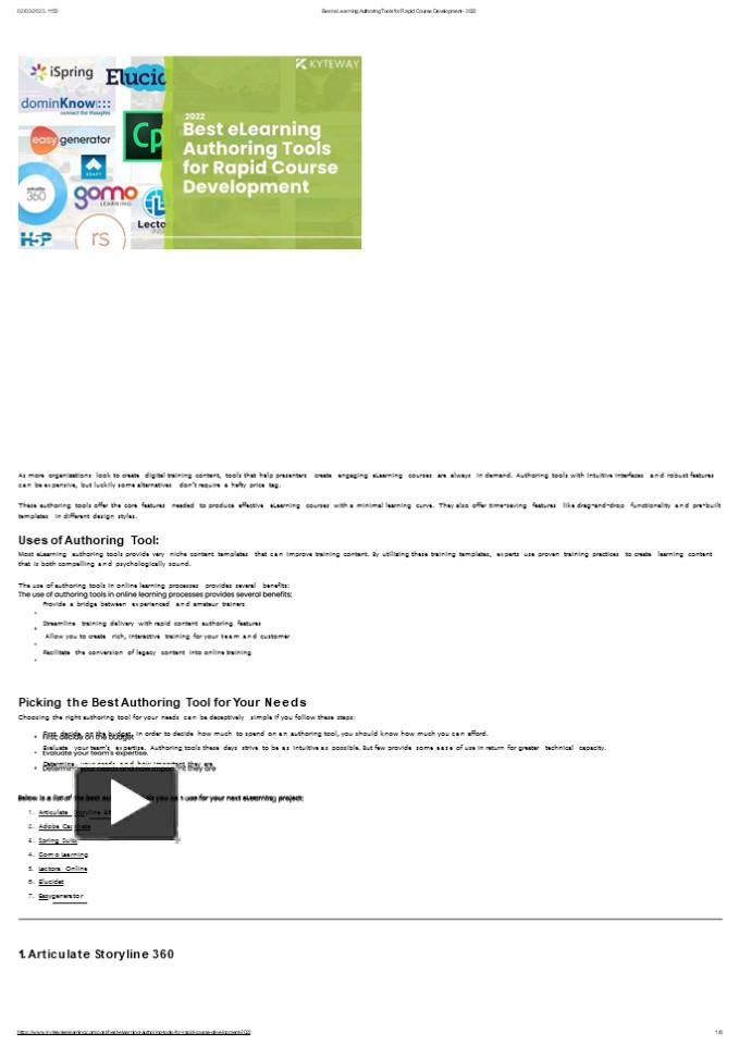 PPT – Best eLearning Authoring Tools for Rapid Course Development ...