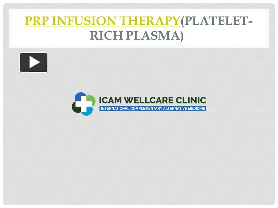 PPT – PRP Infusion (Platelet-Rich Plasma) PowerPoint presentation ...