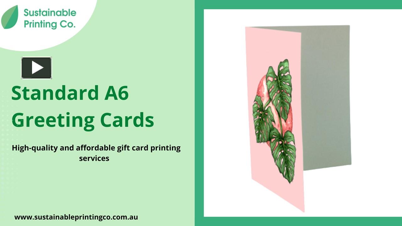 PPT – Standard A6 Greeting Cards PowerPoint presentation | free to ...