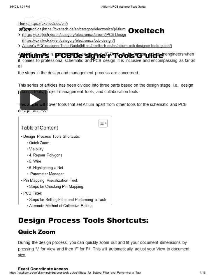 Altium’s PCB Designer Tools Guide presentation | free to download